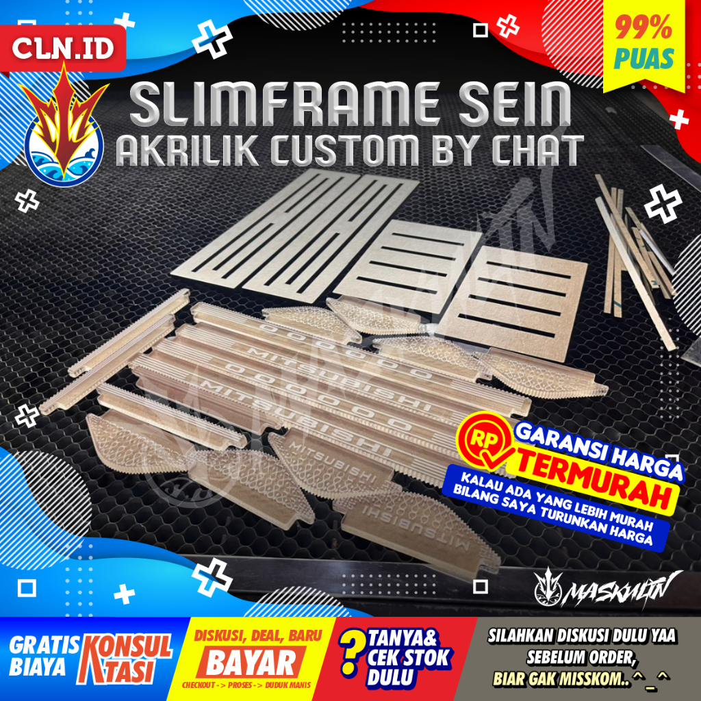 Jual slimframe sein akrilik l1300 dll custom by chat aes hexagonal ...