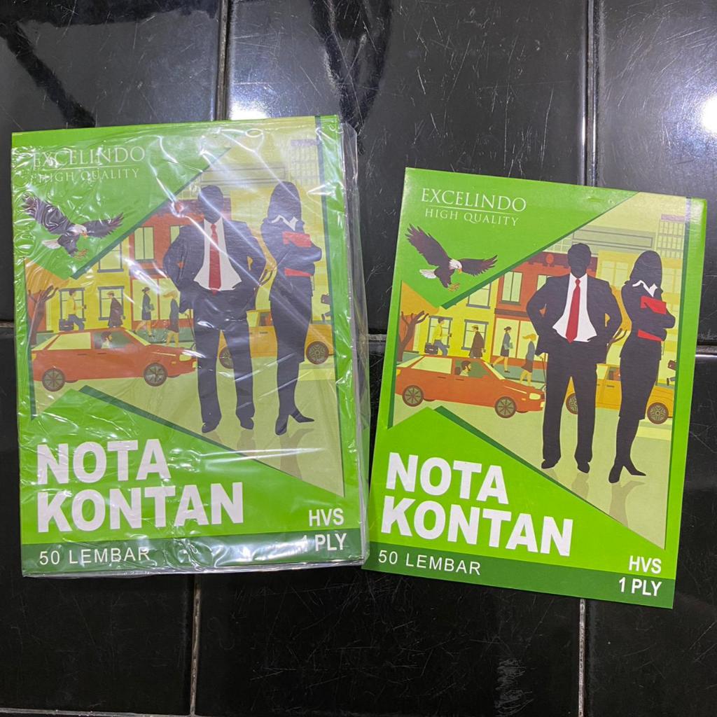 Jual Buku Bon Nota Kontan Besar Rangkap 1 Ply Excelindo isi 10 Buku ...
