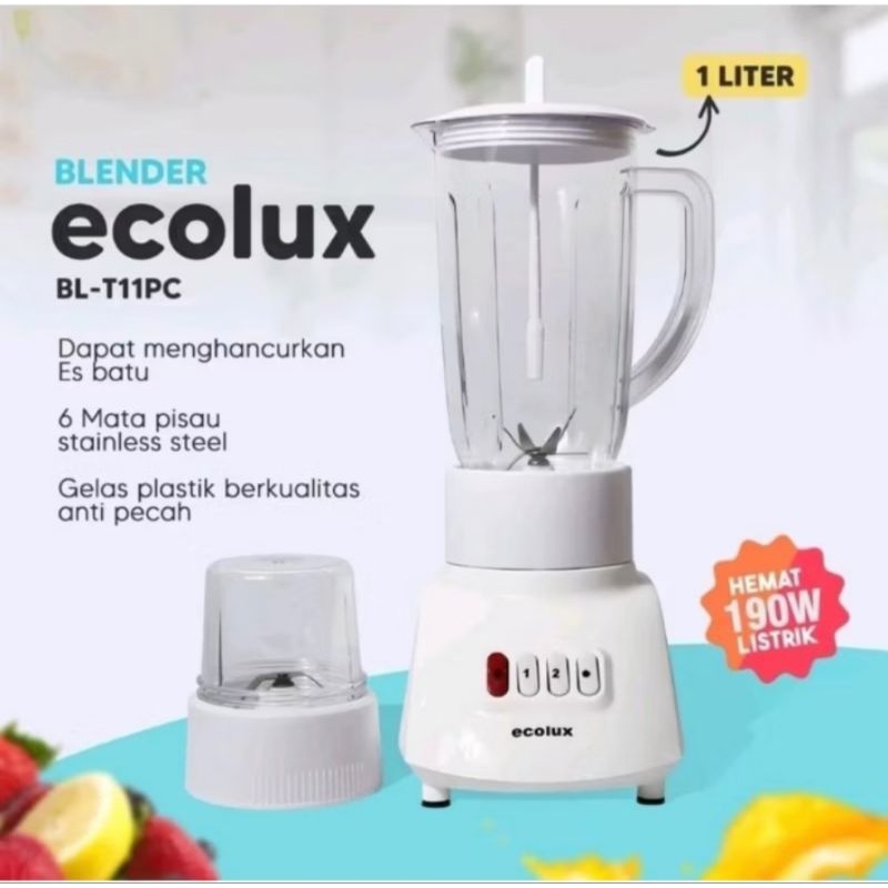 Jual BLENDER ECOLUX PLASTIC(BL-T11PC) | Shopee Indonesia