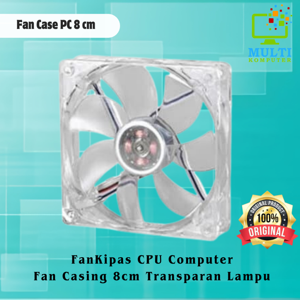 Jual Fan Casing 8Cm Transparant Led | Shopee Indonesia