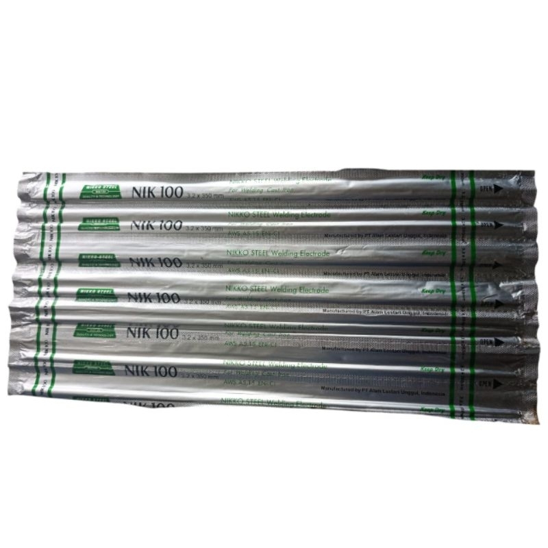 Jual NIK 100 Kawat las Ancuran Baja/Nikko Steel/ 1 Batang | Shopee Indonesia