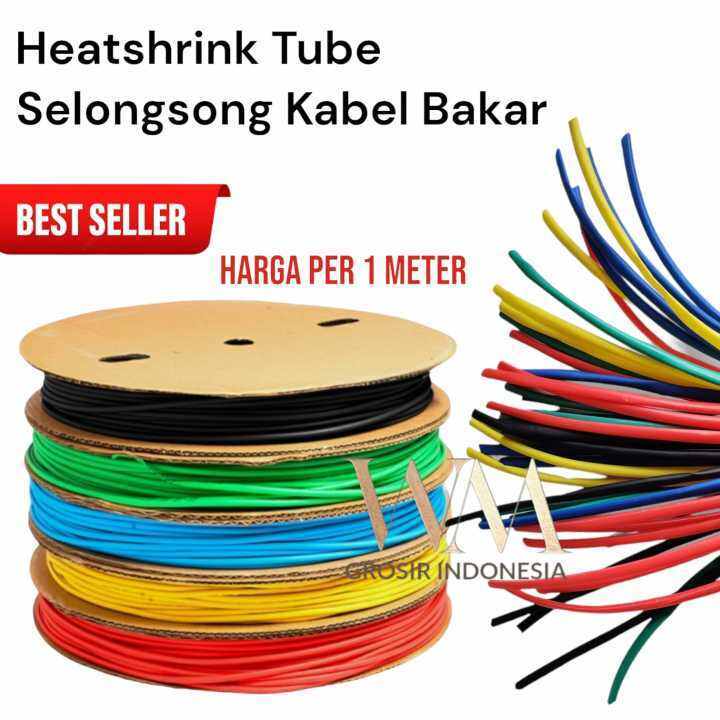 Jual Kabel bakar heat shrink tube 1mm 2mm 2.5mm 3mm 3.5mm 4mm 5mm 6mm ...