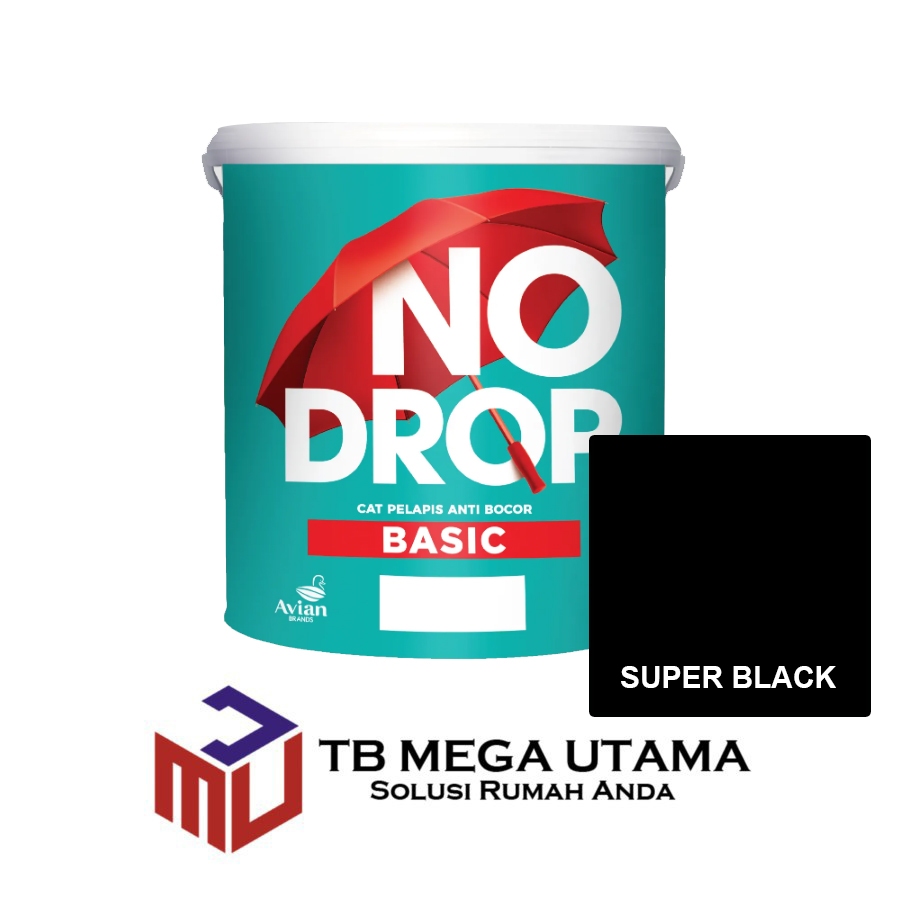Jual No Drop Basic Super Black 4 Kg | Cat Waterproofing Pelapis Anti ...