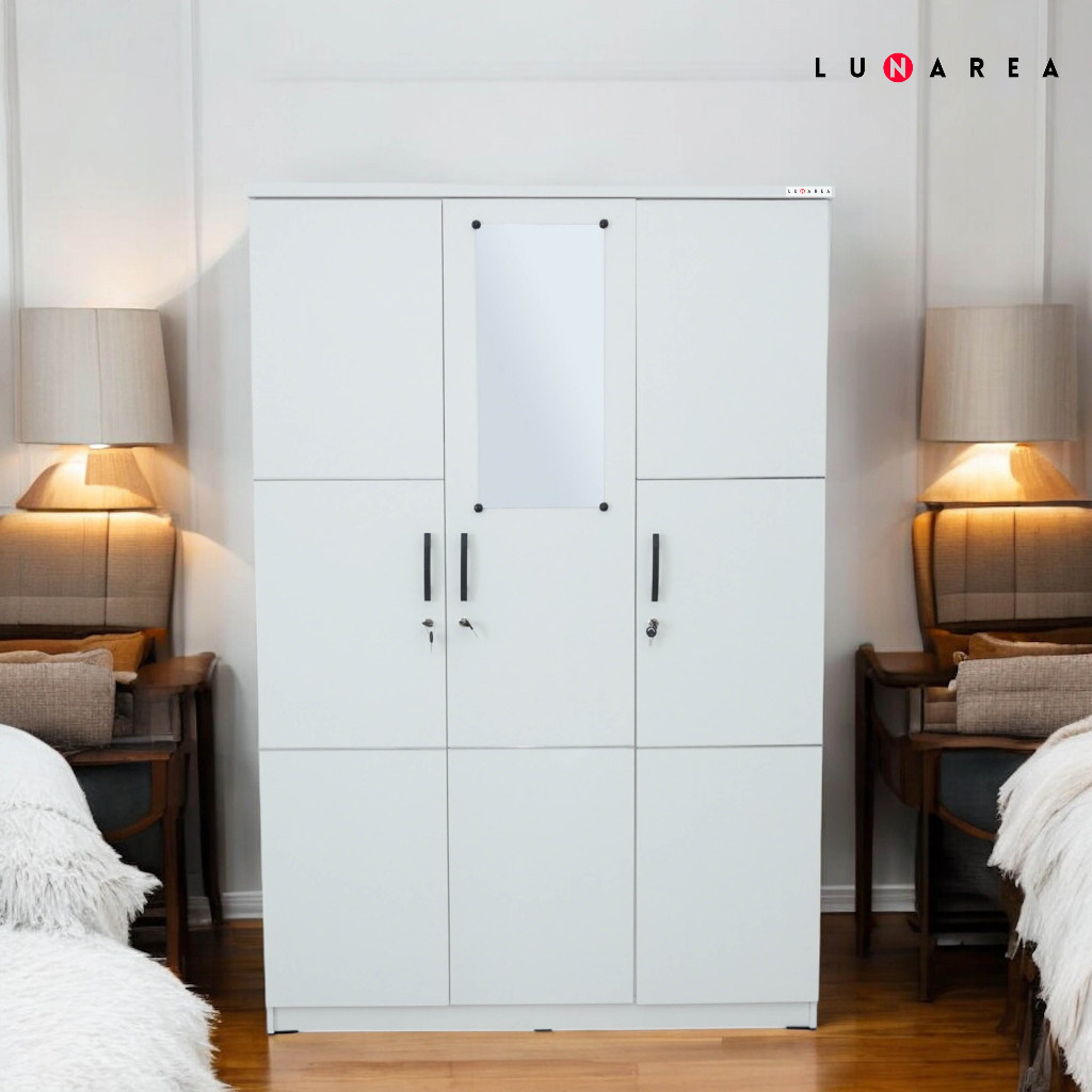 Jual Lunarea Furniture - ALD ANDALAN 8113 - Lemari Pakaian Dengan Laci Penyimpanan Cermin ...