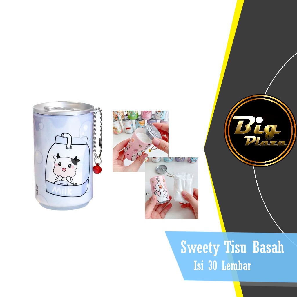 Jual Sweety Tisu Basah Tissue Bayi Bentuk Kaleng isi 30 Lembar Portable ...