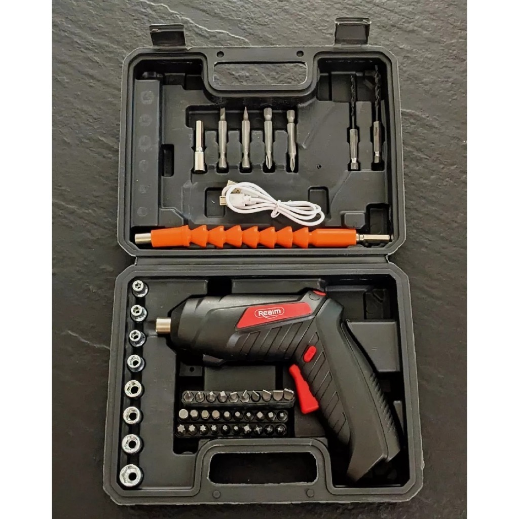 Jual Mesin Bor Set 49 pcs / Mesin bor baterai impact cordless drill 49 ...