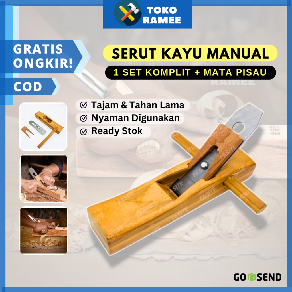 Jual Serut Kayu / Serutan Kayu Manual | Ketam Kayu Manul | Sugu / Pasah ...
