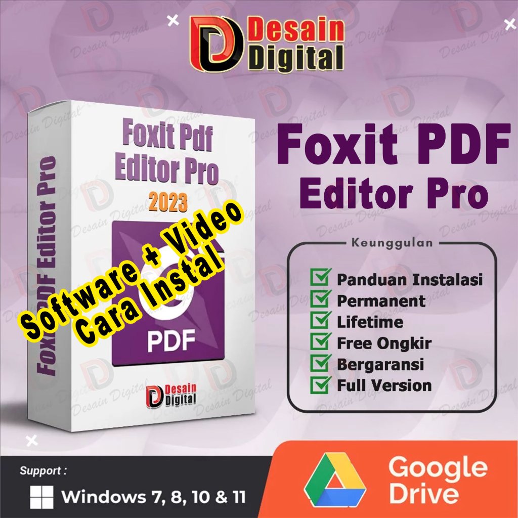 Jual Foxit Editor PDF Pro 2023 Lifetime + Panduan Cara Instal | Shopee Indonesia