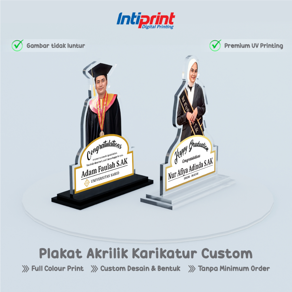 Jual Plakat Akrilik Custom Wisuda Graduation - Pelakat Hadiah Kelulusan ...