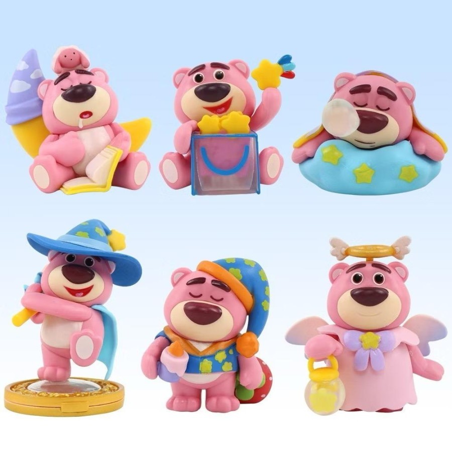 Jual Miniatur Figur Lotso Tidur Strawberry Bear Blind Box Figure Set ...