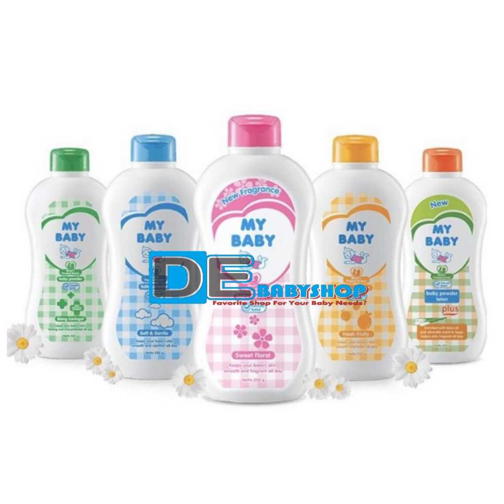 Jual My Baby Powder Bedak Bayi 50g | 90g+23g | 135g+39g | 225+56g | 325+81g | MyBaby | Shopee ...