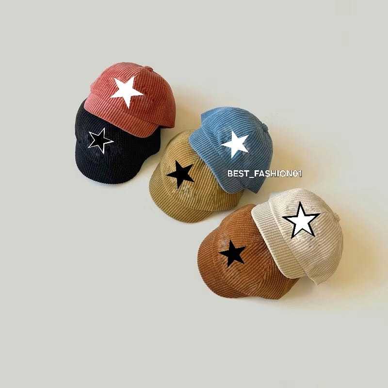 Jual Topi Anak Border Bintang Denga Bahan Korduroy Untuk Usia 6 Bulan ...