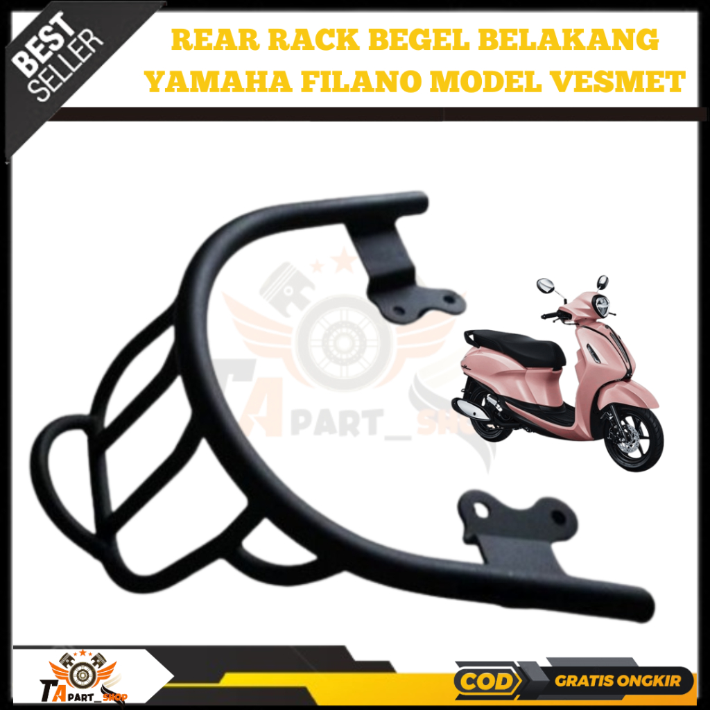 Jual Rear Rack Begel Behel Planger Rak Motor Yamaha Grand Filano 125 ...