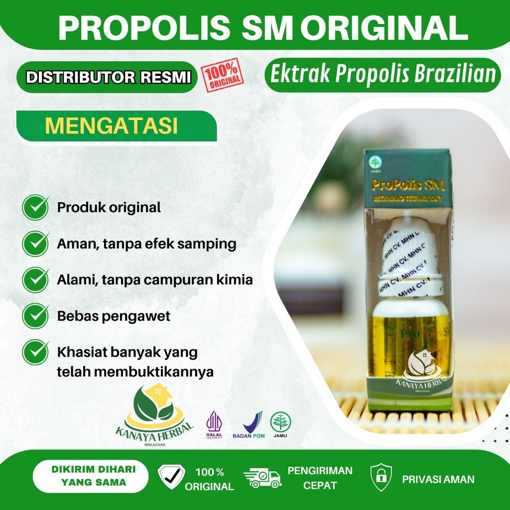 Jual Propolis SM Original 100% - Propolis Brazil With NANO TECHNOLOGY ...