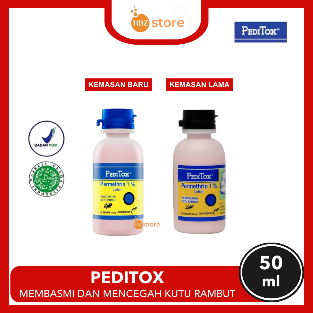 Jual Peditox 50ML - Membasmi dan Mencegah Kutu Rambut | Shopee Indonesia