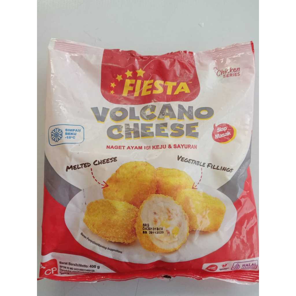 Jual Fiesta Volcano Cheese Nugget Ayam Isi Keju dan Sayuran 400 gram ...