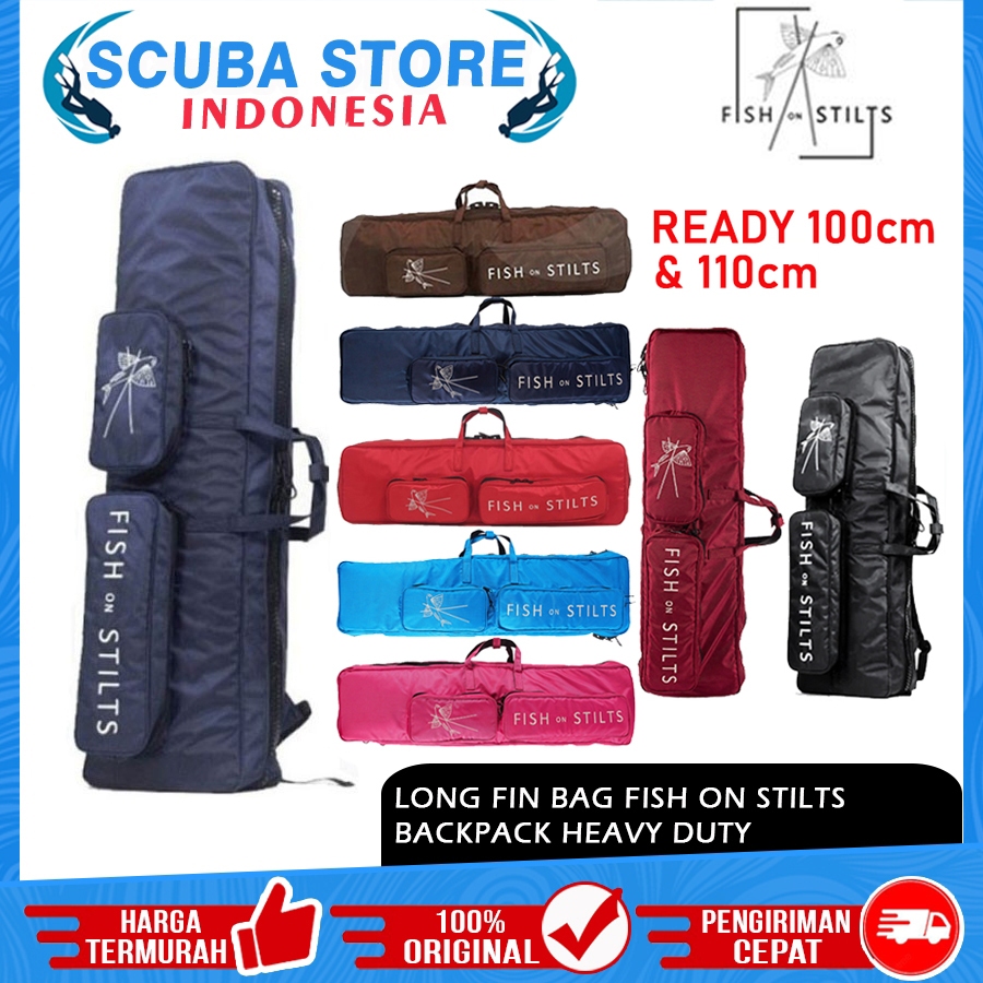 Jual Long Fin Bag Fish On Stilts Heavy Duty Freediving Tas Ransel ...