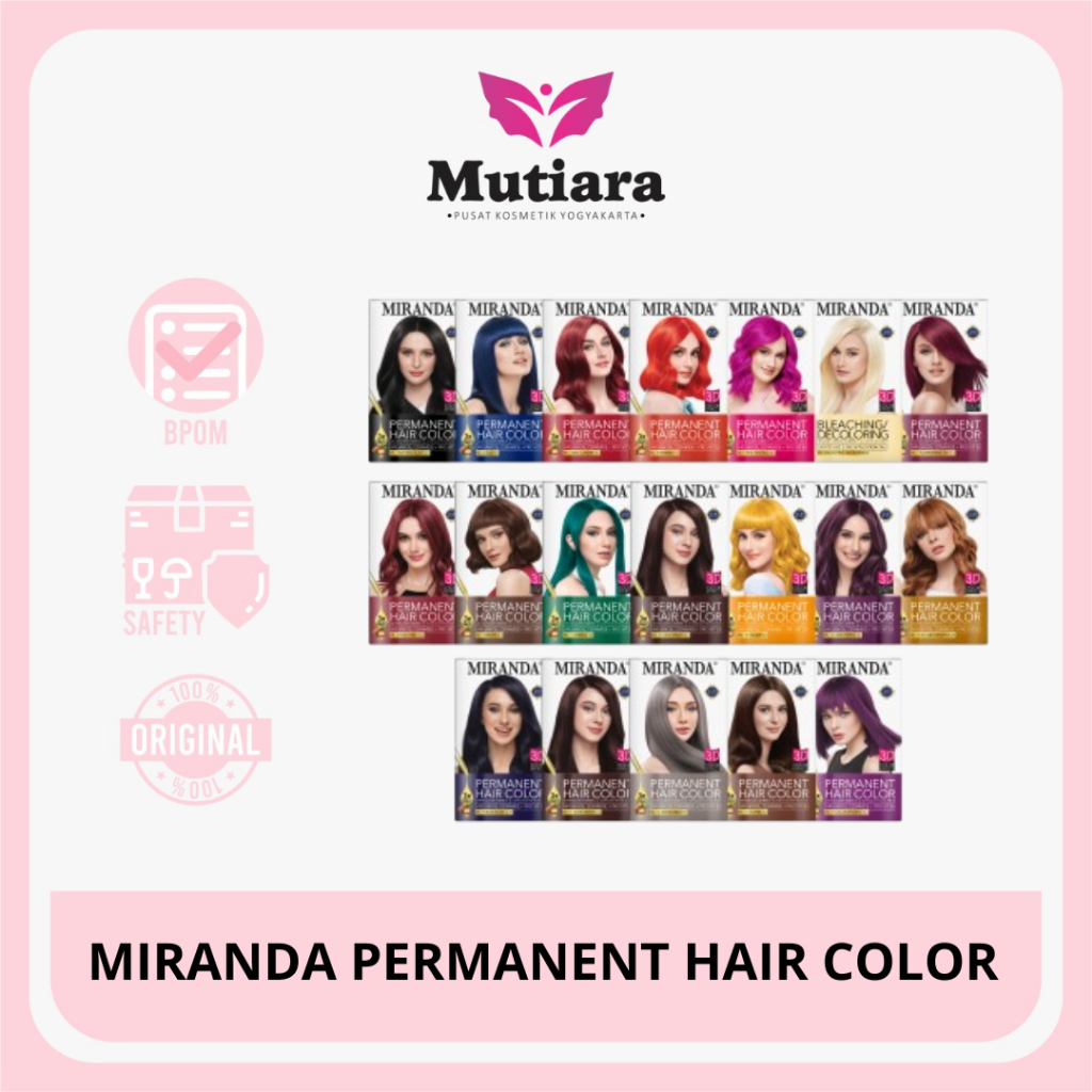 Jual MIRANDA PERMANENT HAIR COLOR | Shopee Indonesia