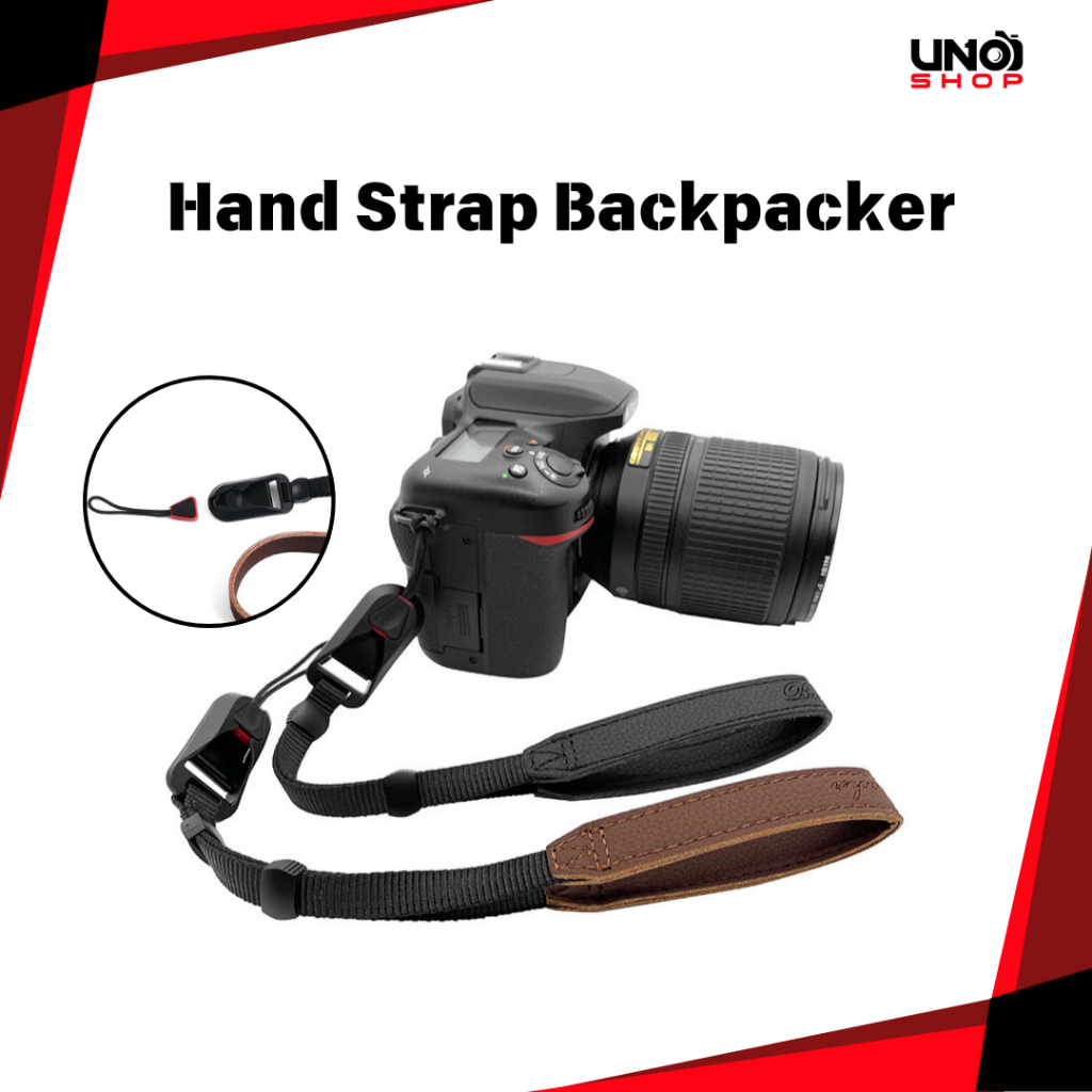 Jual Backpacker Hand Wrist Strap Leather Quick Release Buckle For SLR ...