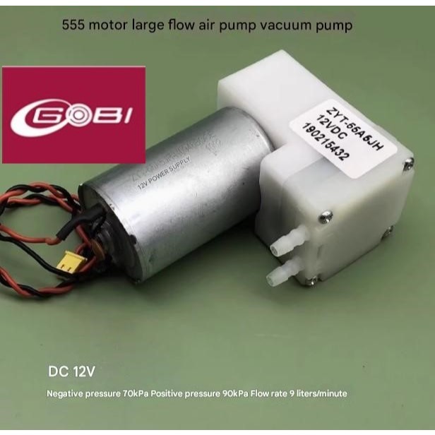 Jual Diaphragm Air Pump Large Flow Motor 555 5V/9V/12V (8598) | Shopee ...