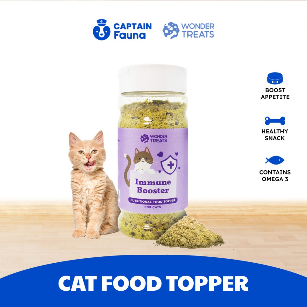 Jual Wonder Treats Tuna Cat Food Topper Immune Booster Sprinkle Bits ...
