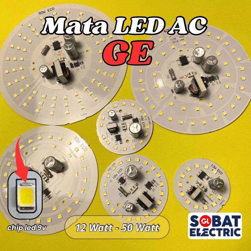 Jual PCB Lampu LED AC GE- PCB LED AC Mata Lampu Kode AC GE ECO | Shopee ...