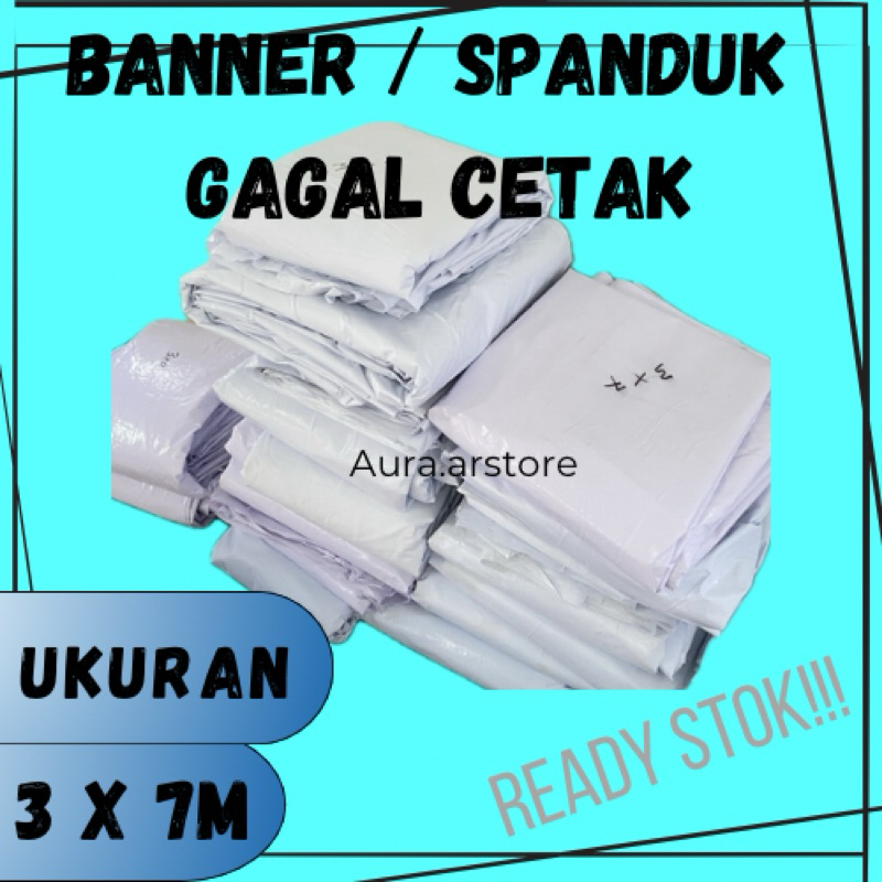 Jual BANNER/Spanduk (putih/polos) Ukuran 3 x 7m | Shopee Indonesia