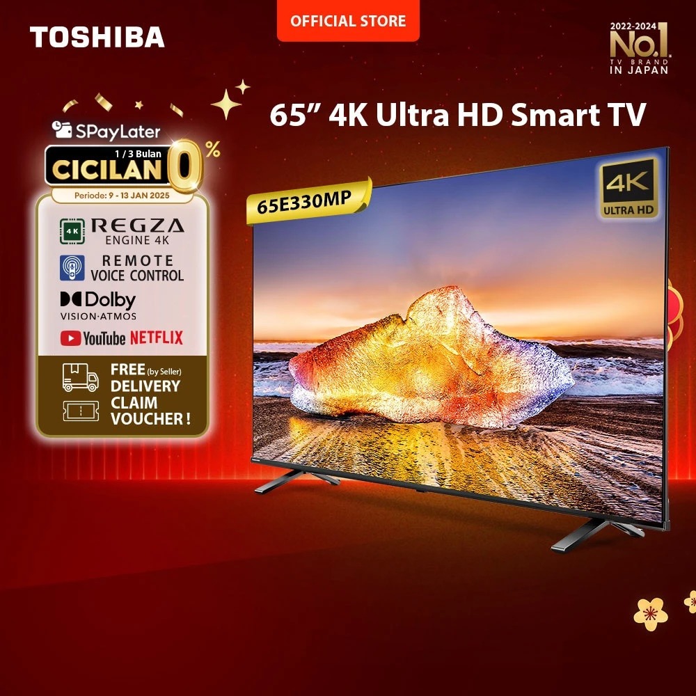 Jual Toshiba 65 Inch Smart TV 4K UHD Netflix Voice Control Dolby Vision ...