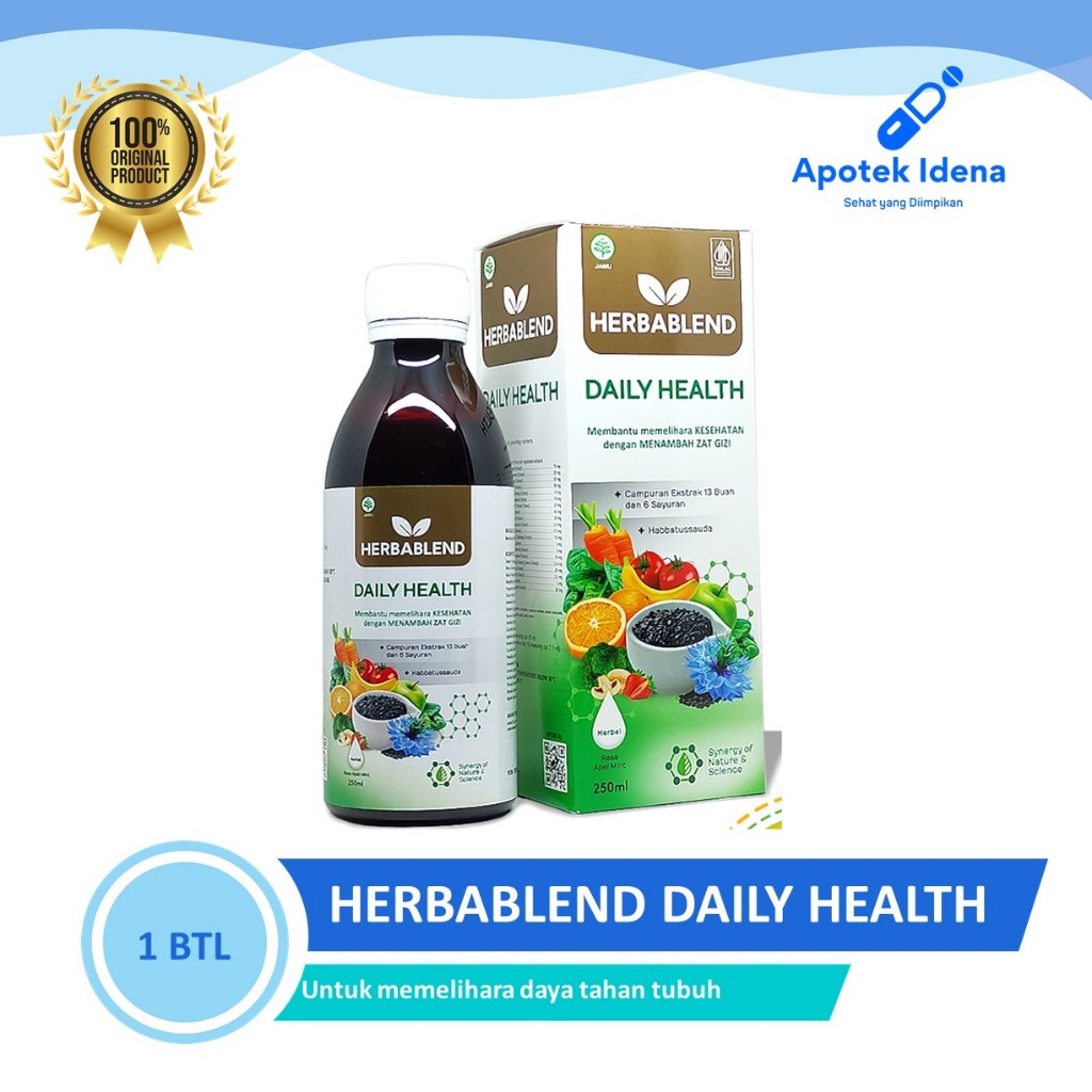 Jual HERBABLEND DAILY HEALTH 250 ML - VITAMIN DAYA TAHAN TUBUH ...