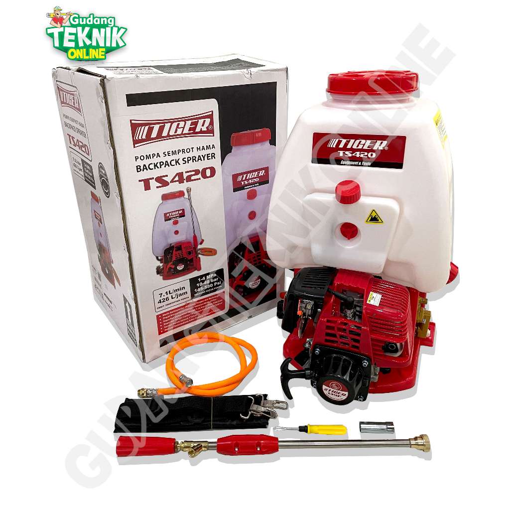 Jual TIGER Mesin Sprayer Semprot Hama 15L TIGER TS420 4Tak / Engine Sprayer Semprotan Hama ...