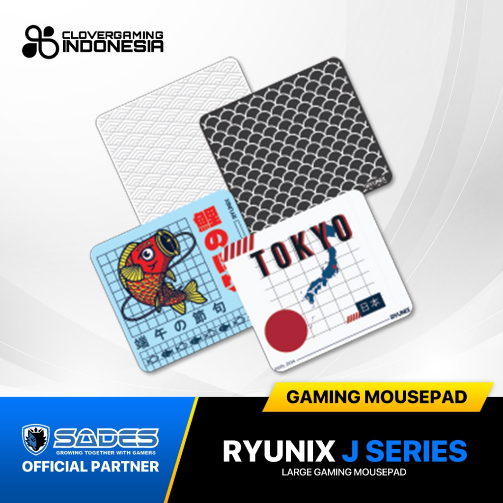 Jual Sades Ryunix J-Series Large Gaming Mousepad Size L Speed Type ...