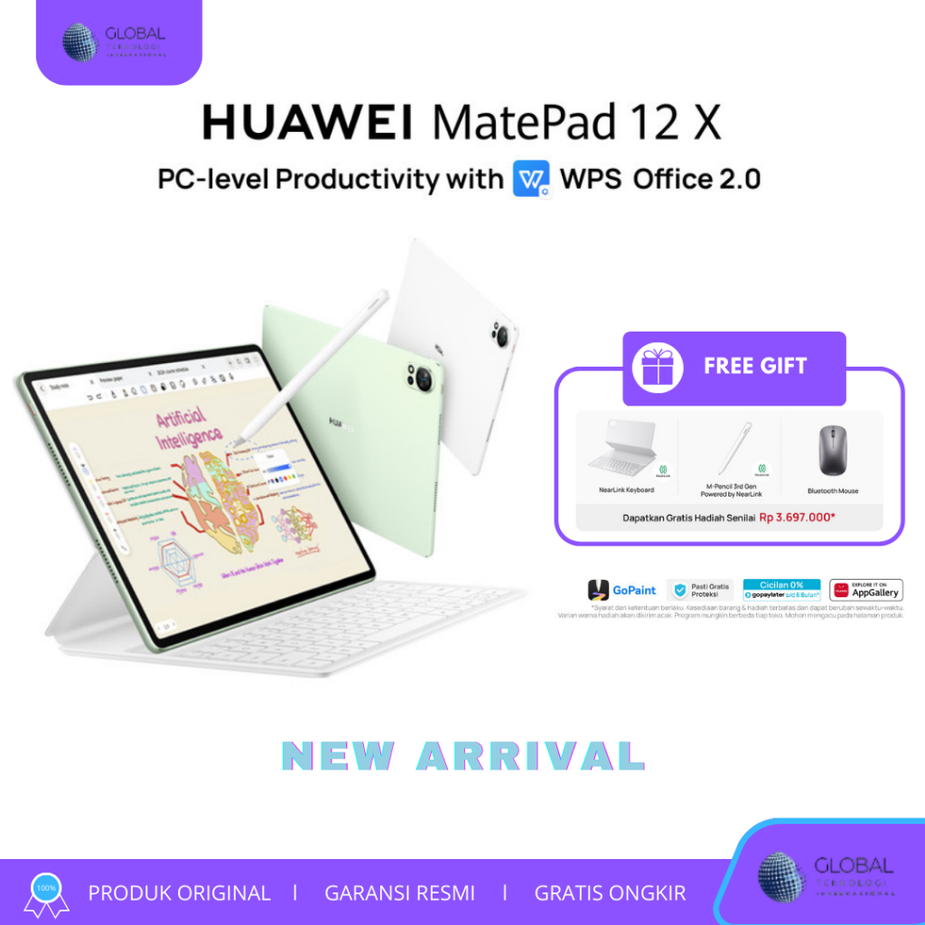 Jual HUAWEI MatePad 12x 12/256GB Tablet | PC-level WPS Office ...