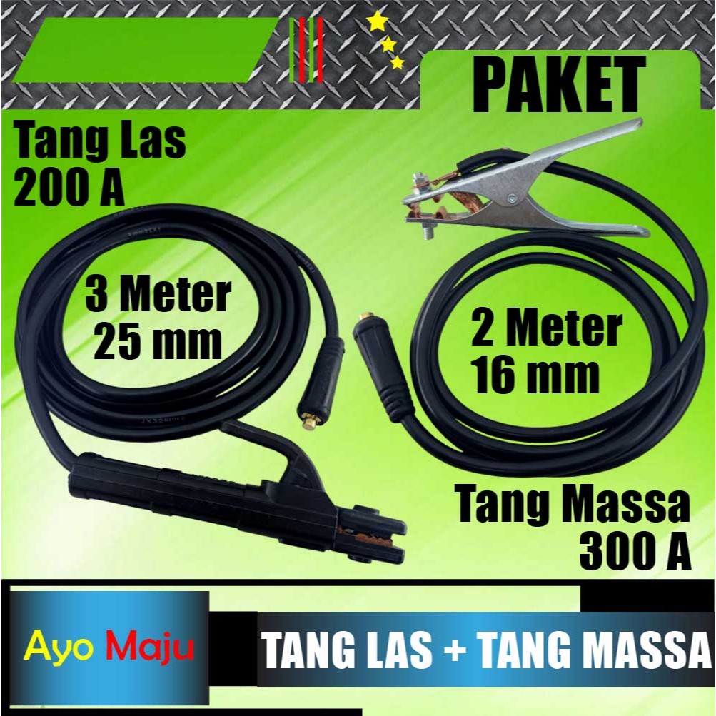 Jual Kabel Las Set Tang Las 3 Meter + Tang Massa 2 Meter Paket Kabel Las Komplit | Shopee Indonesia