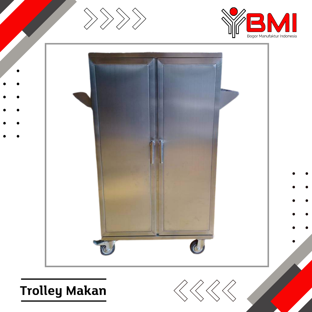 Jual BMI Trolley Makanan Stainless Steel - Trolley Makan Rumah Sakit ...