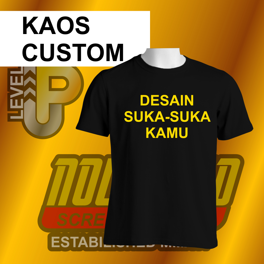 Jual BAJU KAOS SABLON CUSTOM SATUAN FOTO GAMBAR NAMA TULISAN KATA KATA DESAIN SUKA-SUKA SABLON ...