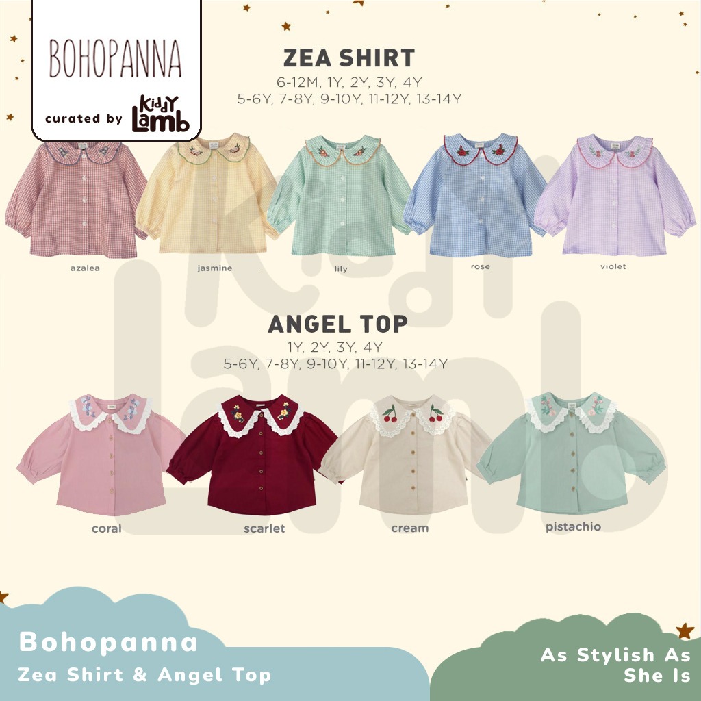 Jual Bohopanna Angel Top 1-4 Tahun / Atasan Blouse Lengan Panjang Anak ...