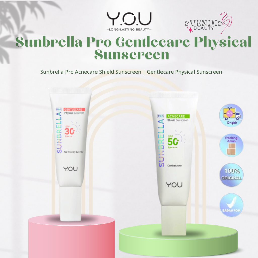 Jual READY YOU Sunbrella Pro Gentlecare Physical Sunscreen SPF 30+ PA ...
