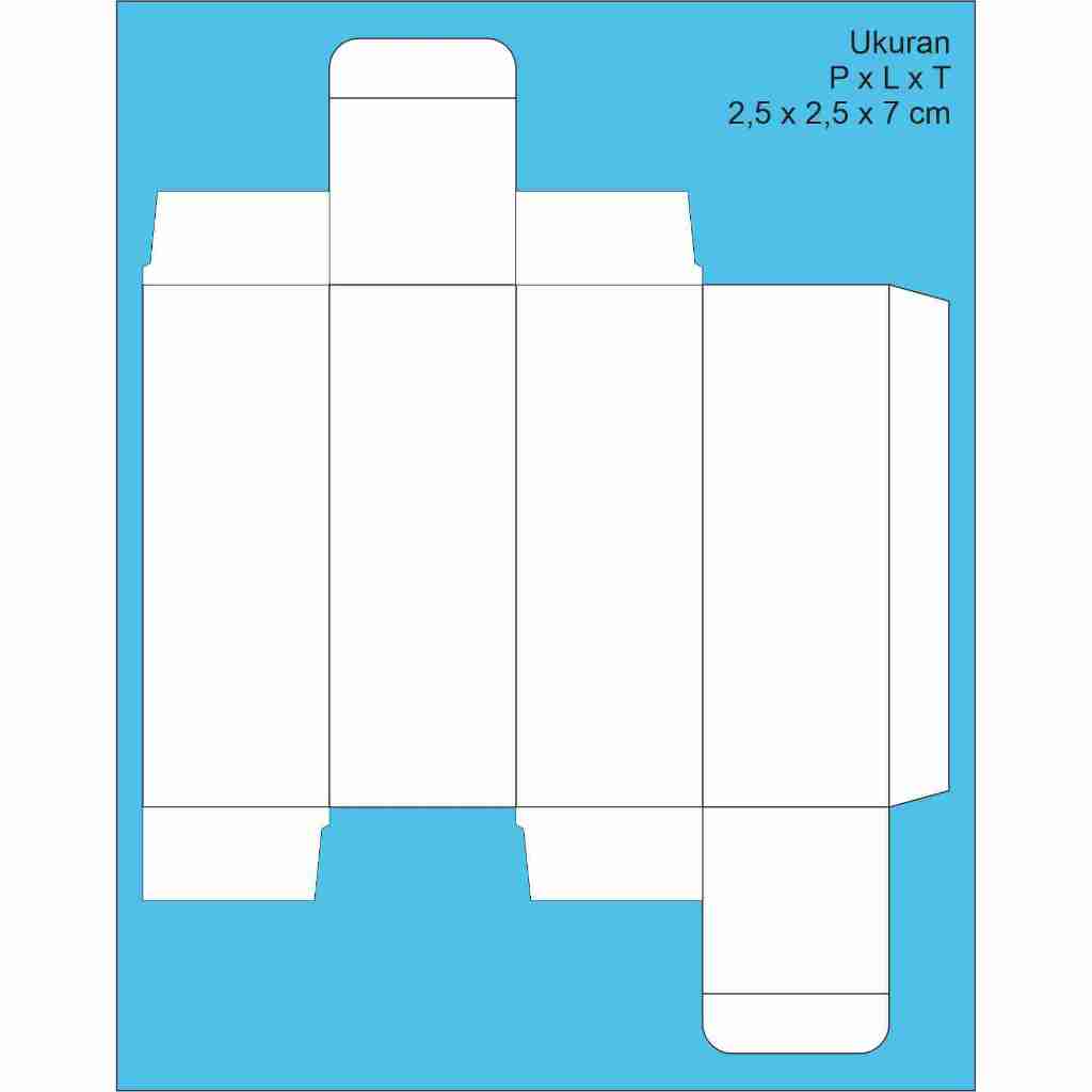 Jual Box Custom Full Colour/Logo sendiri Ukuran P x L x T = 2,5 x 2,5 x ...