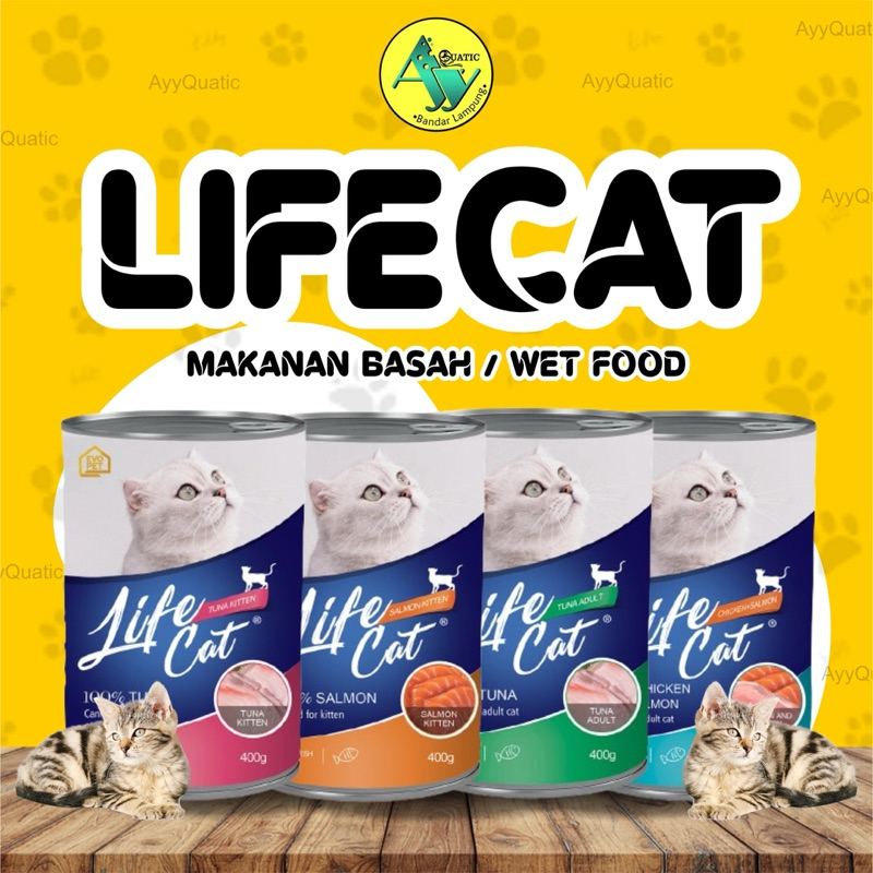 Jual 400gr KALENG | LIFE CAT KALENG 400gr Makanan Kucing Basah Pakan ...