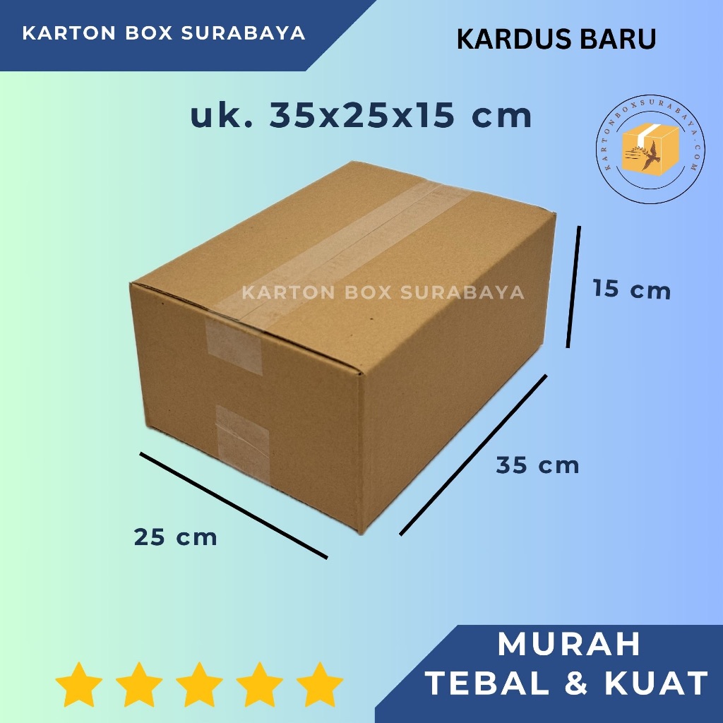 Jual KARDUS BOX KARTON PACKING 35X25X15 cm | Shopee Indonesia