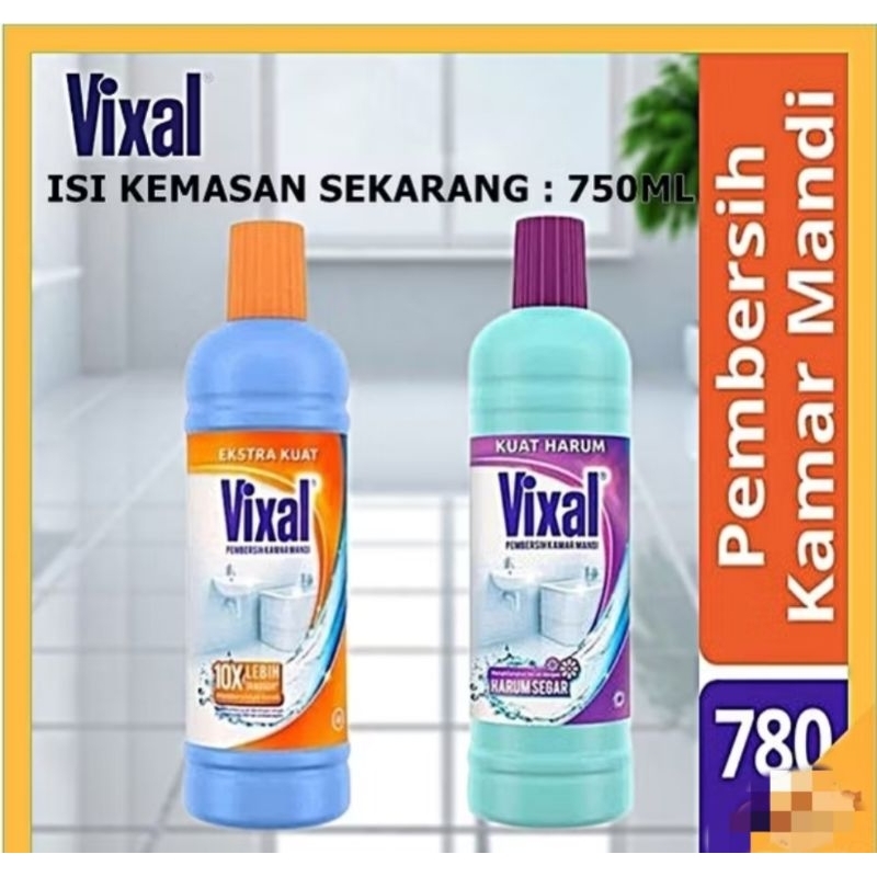 Jual VIXAL BOTOL PEMBERSIH KAMAR MANDI 750ml. SALEEE ABISIN STOCK GUDANG | Shopee Indonesia