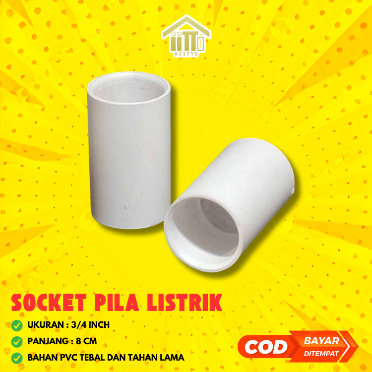 Jual SOCKET PIPA LISTRIK 20MM 3/4 / SOK 20 MM / SOCK PIPA LISTRIK 3/4 ...