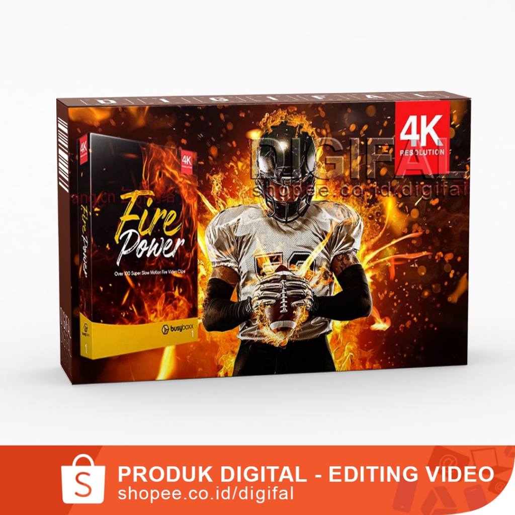 Jual BusyBoxx - V01 Fire Power 4K - Premiere Pro, Sony Vegas, Final Cut Pro (AE/PR MOTION ...