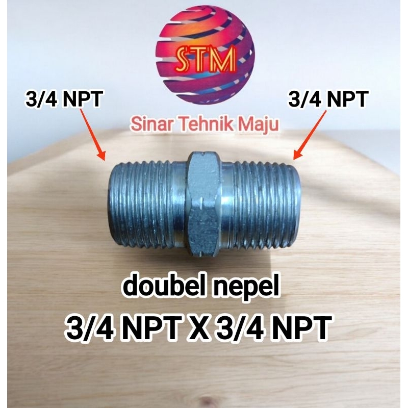 Jual double nepel 3/4 NPT X 3/4 NPT | Shopee Indonesia