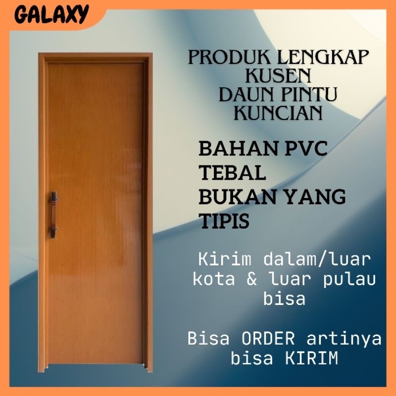 Jual Pintu Kamar Mandi WC PVC Tebal Lengkap Kusen Pintu Handle Engsel ...