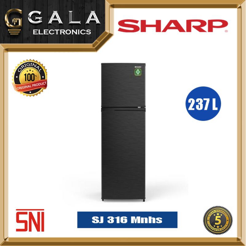 Jual Lemari Es / Kulkas Sharp SJ 316 Mnhs Size Jumbo (2 Pintu) | Shopee ...