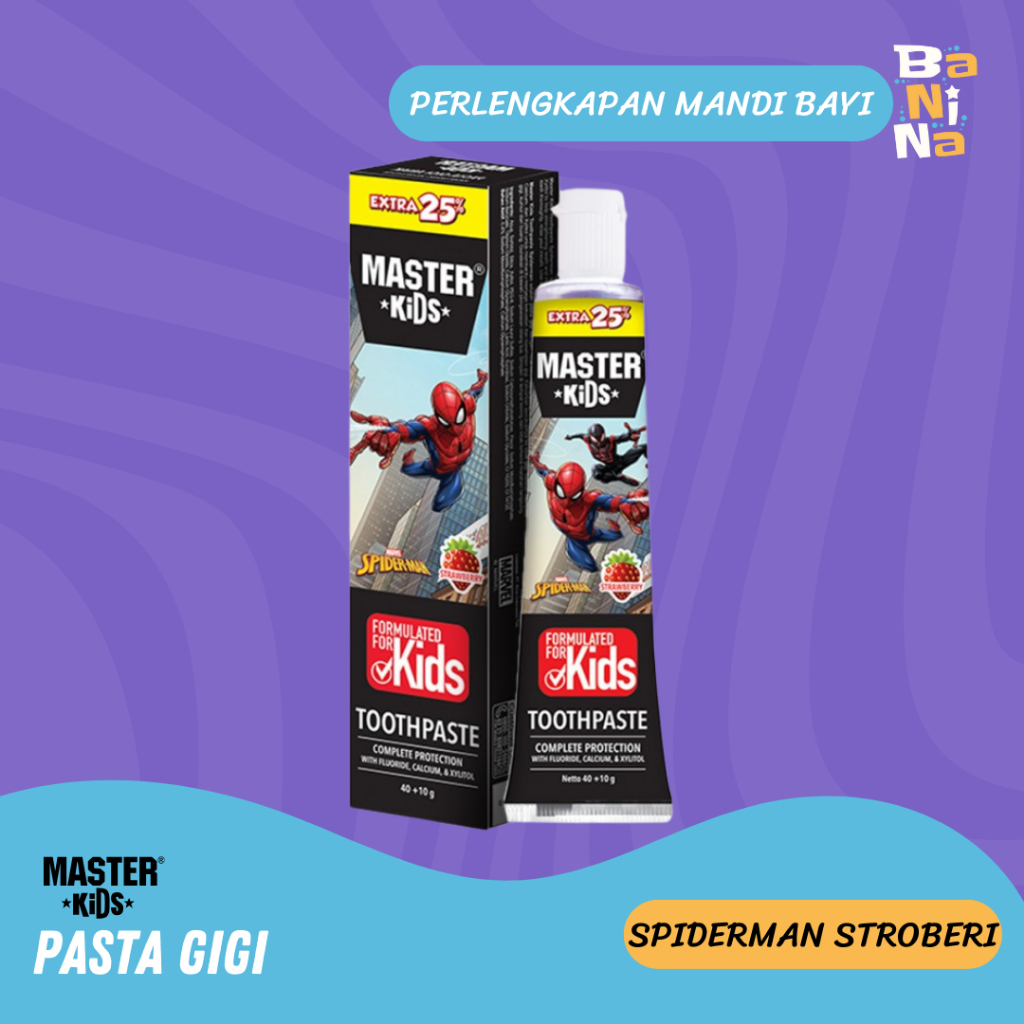 Jual Master Kids Toothpaste Edisi Superman Stroberi 40 + 10g Pasta Gigi ...