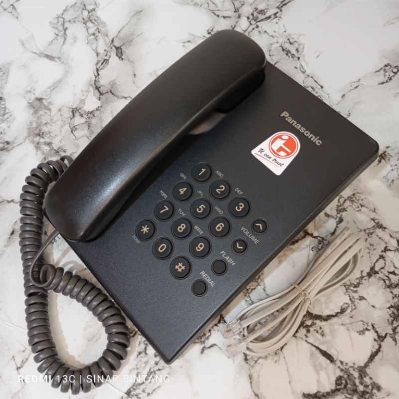 Jual Telpon Rumah dan Kantor Panasonic KX-TS505 (Hitam) | Shopee Indonesia