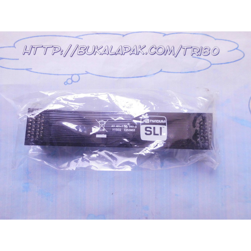 Jual VGA Nvidia PCI-E kabel SLI adapter flexible bridge Connector ...
