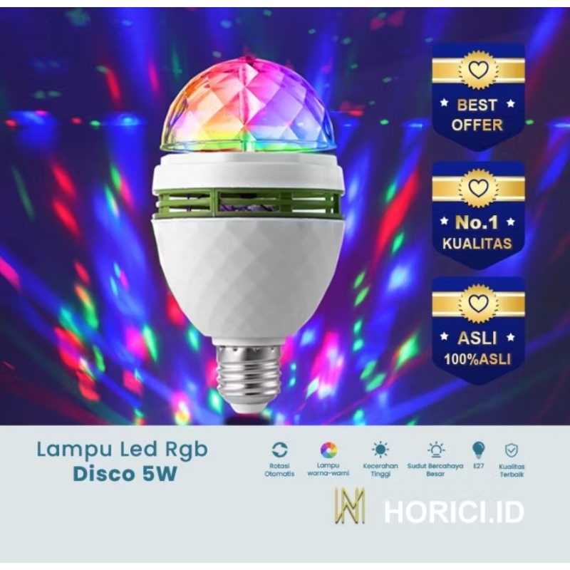 Jual Lampu disco LED RGB Disco 5W | Shopee Indonesia